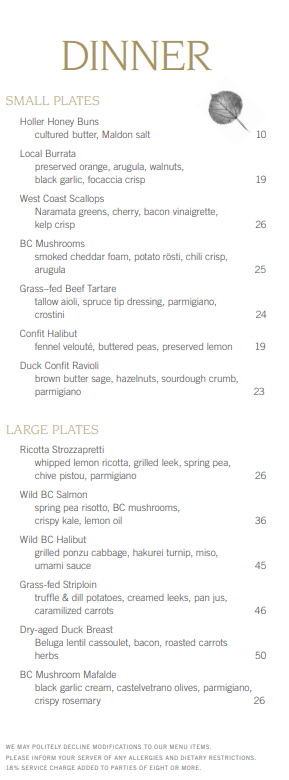 Menus - Poplar Grove Winery
